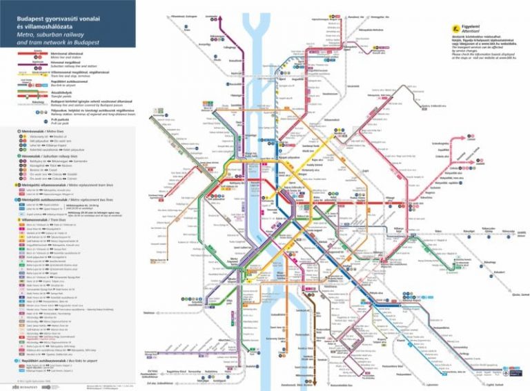 Mappe e percorsi dettagliati di Budapest