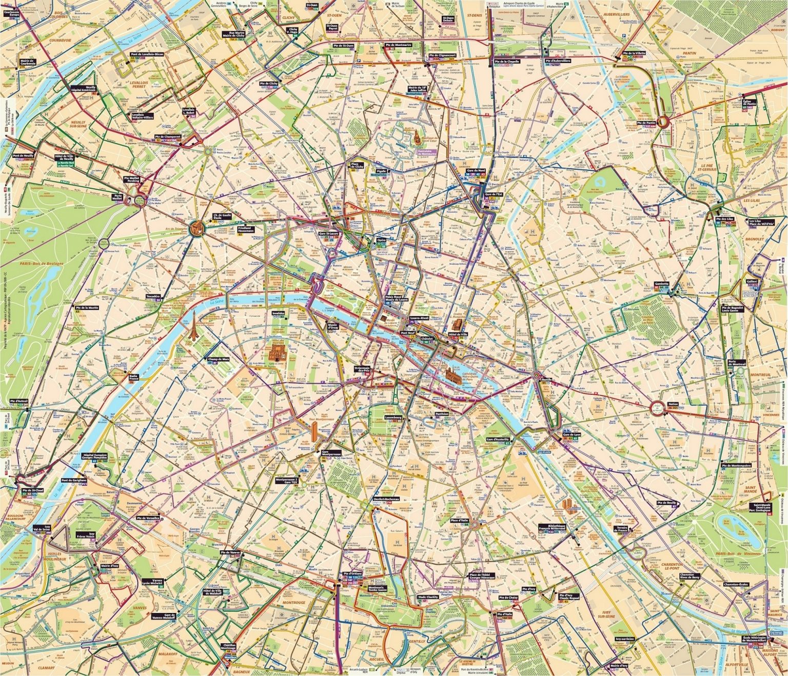 Mappe e percorsi dettagliati di Parigi