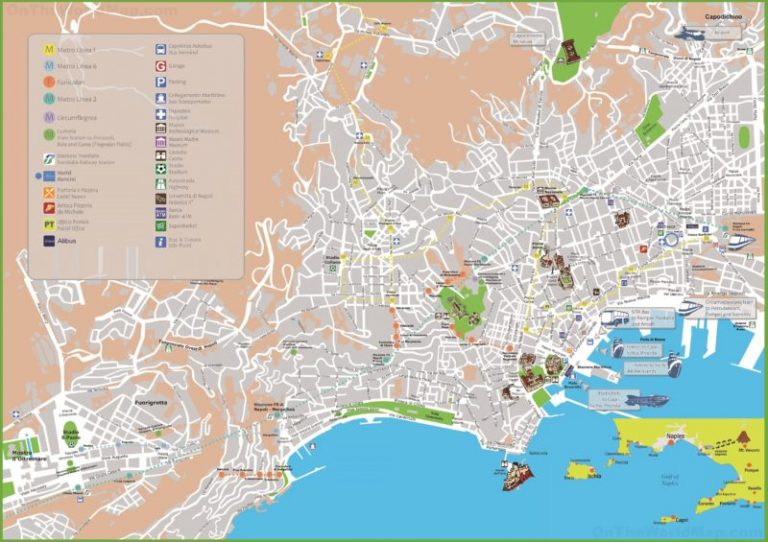 Mappe e percorsi dettagliati di Napoli