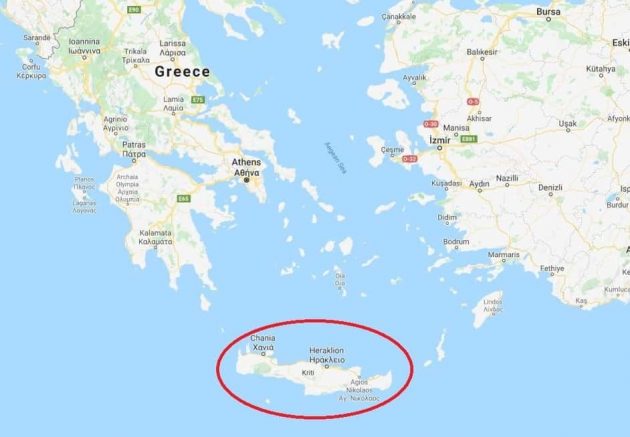 Mappe e percorsi dettagliati di Creta
